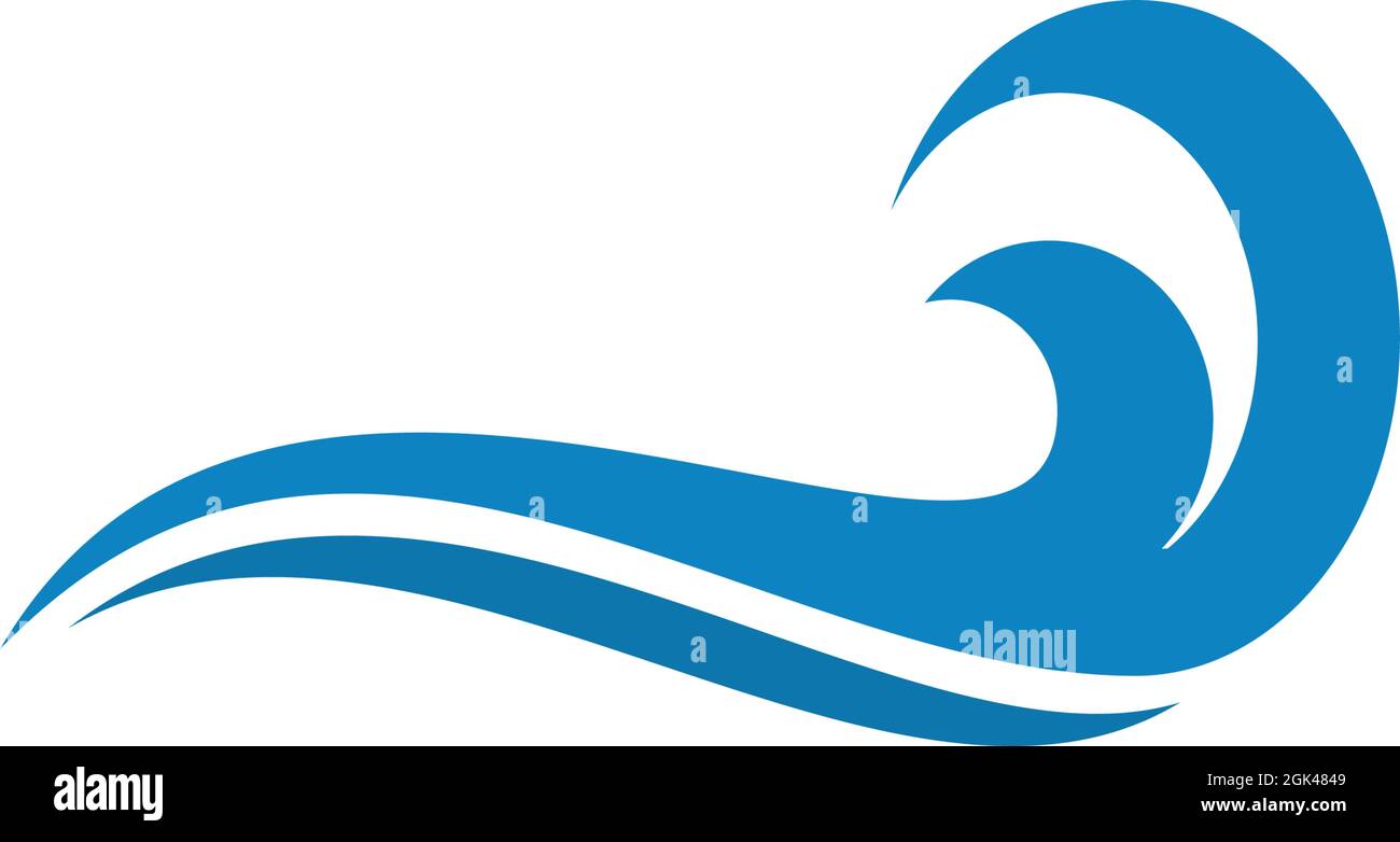 Wave icon logo design inspiration vector template Stock Vector Image ...