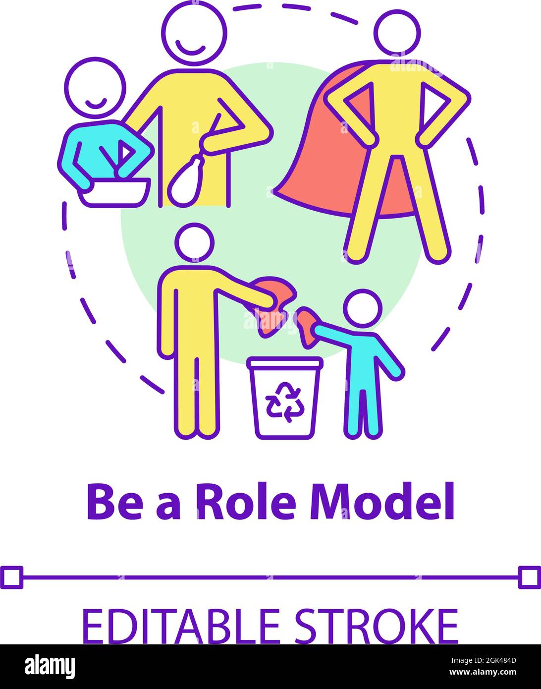 Teen role model Stock Vector Images - Alamy