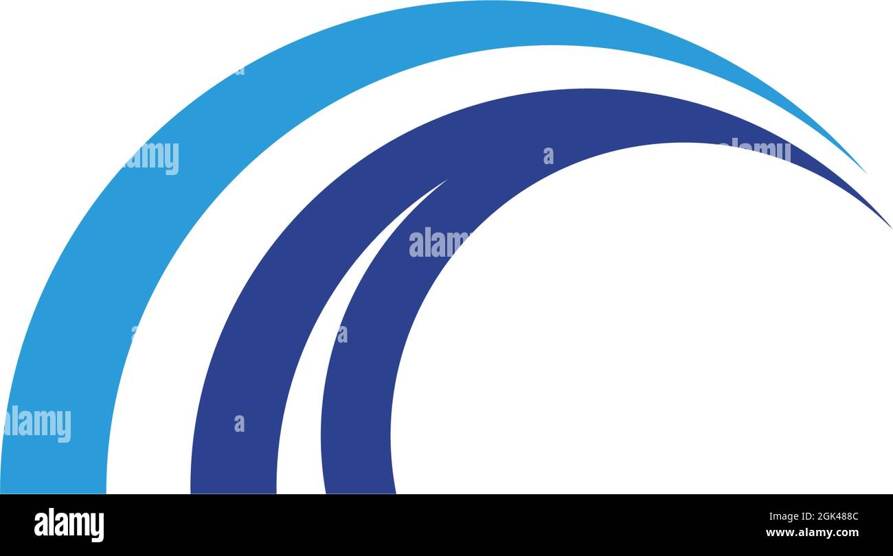 Wave icon logo design inspiration vector template Stock Vector Image ...