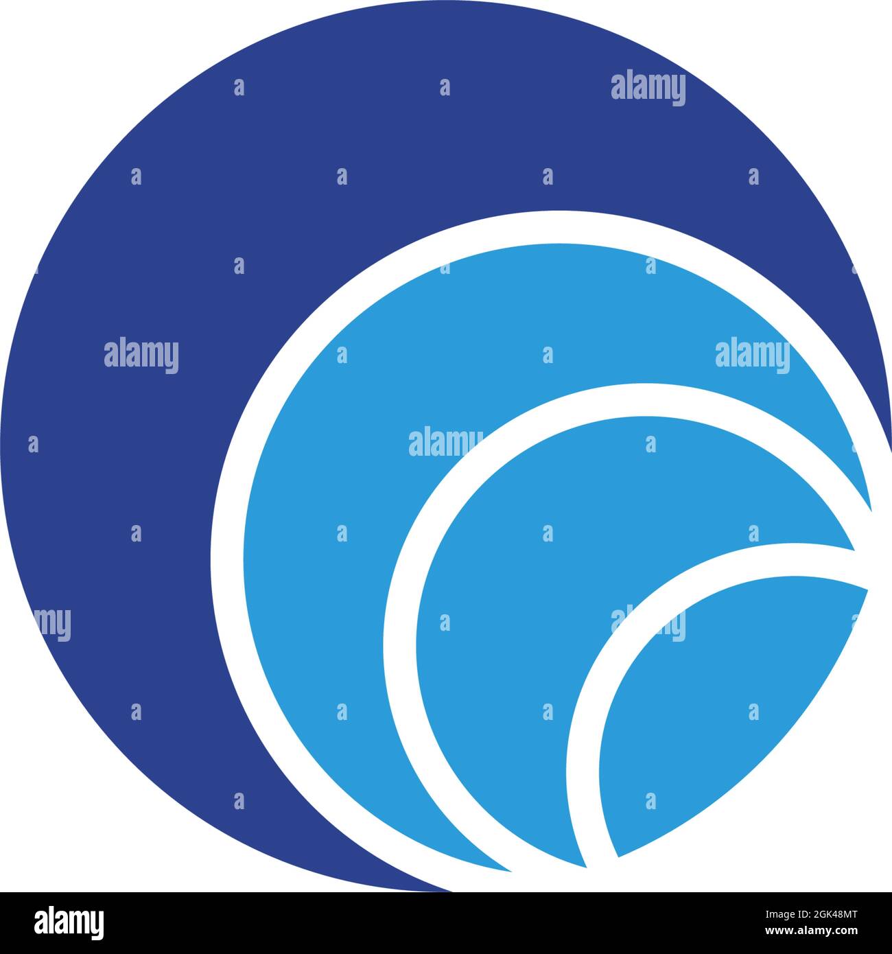 Wave icon logo design inspiration vector template Stock Vector Image ...