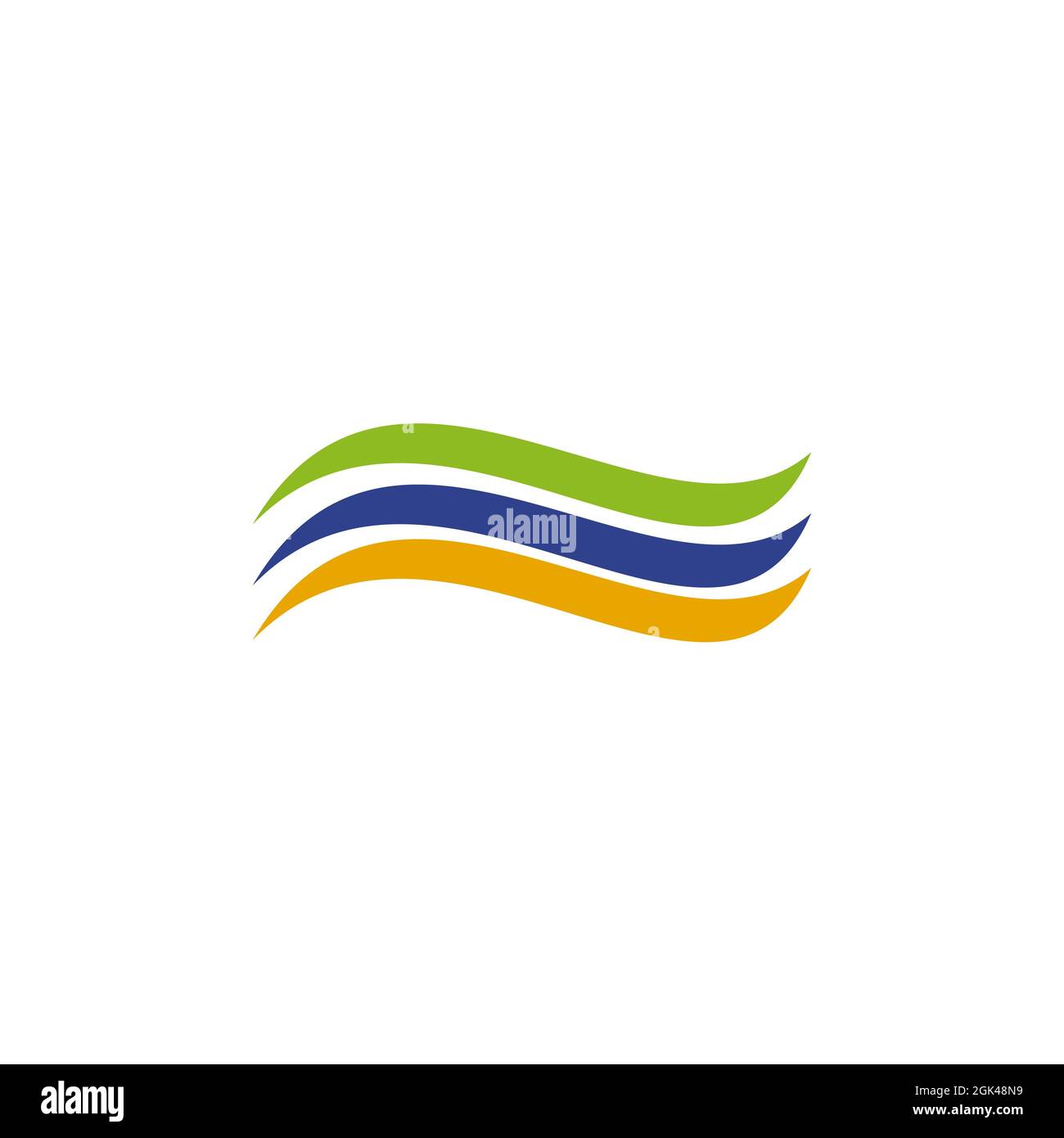 Wave icon logo design inspiration vector template Stock Vector Image ...
