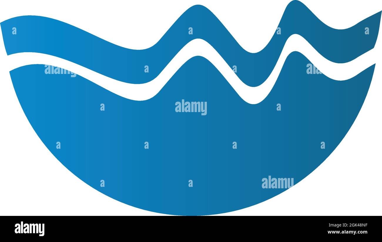 Wave icon logo design inspiration vector template Stock Vector Image ...