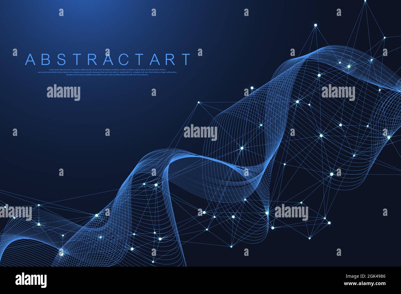 Technology abstract lines and dots connection background. Connection ...