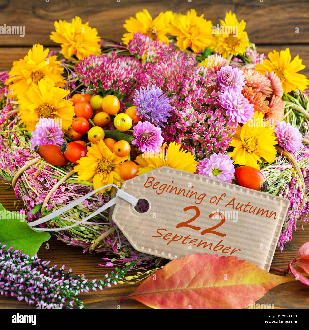 Calendar september flowers hi-res stock photography and images - Alamy