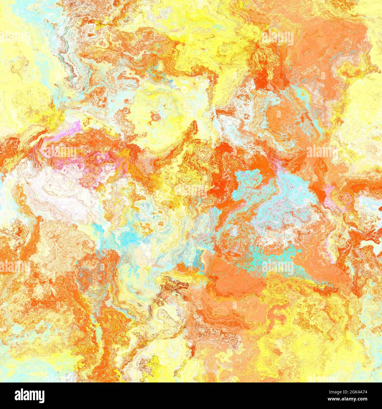Seamless abstract painted brushed marble texture. Rainbow bright ...