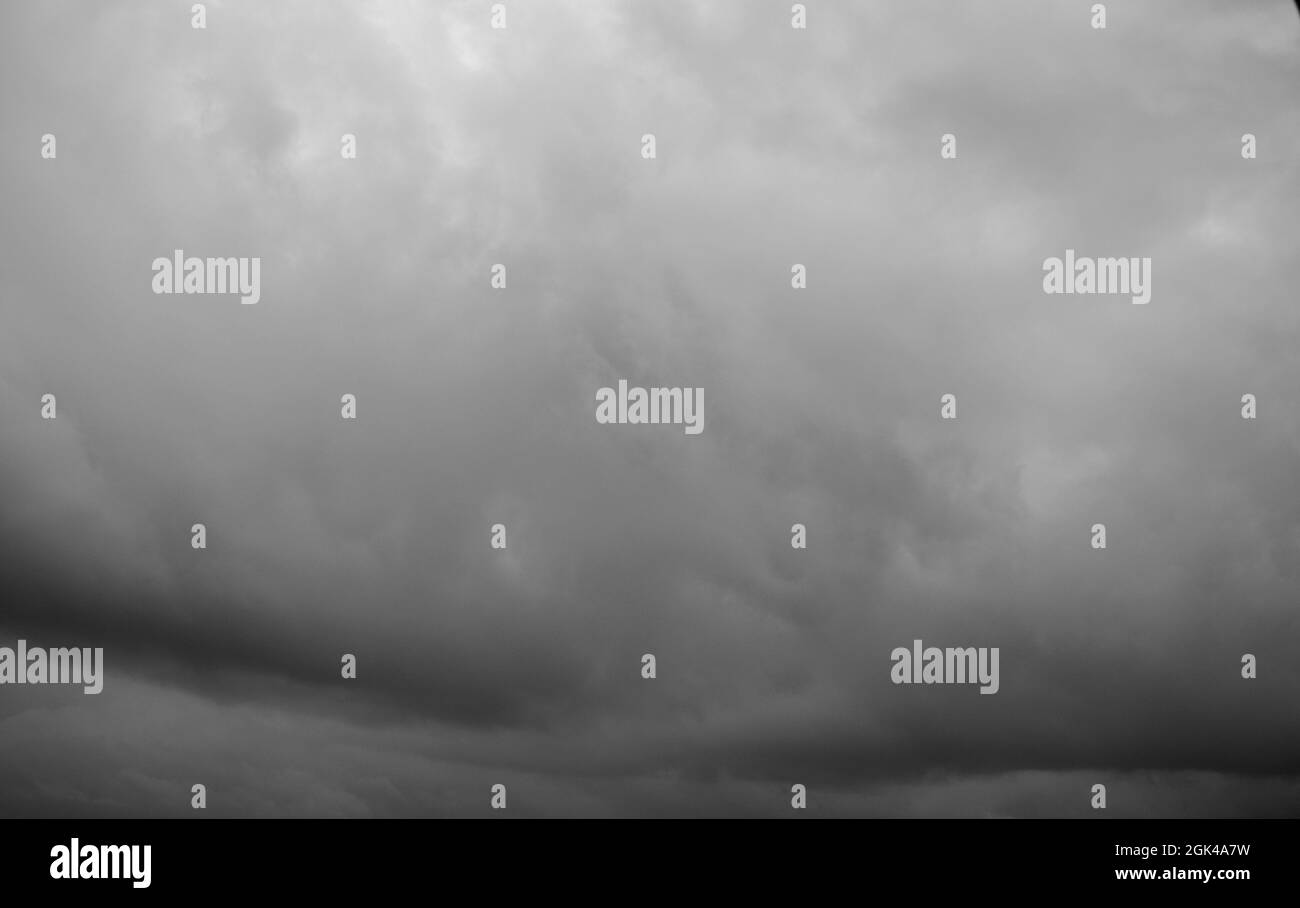 Stunning dark and dramatic cloud formations in the sky before a ...