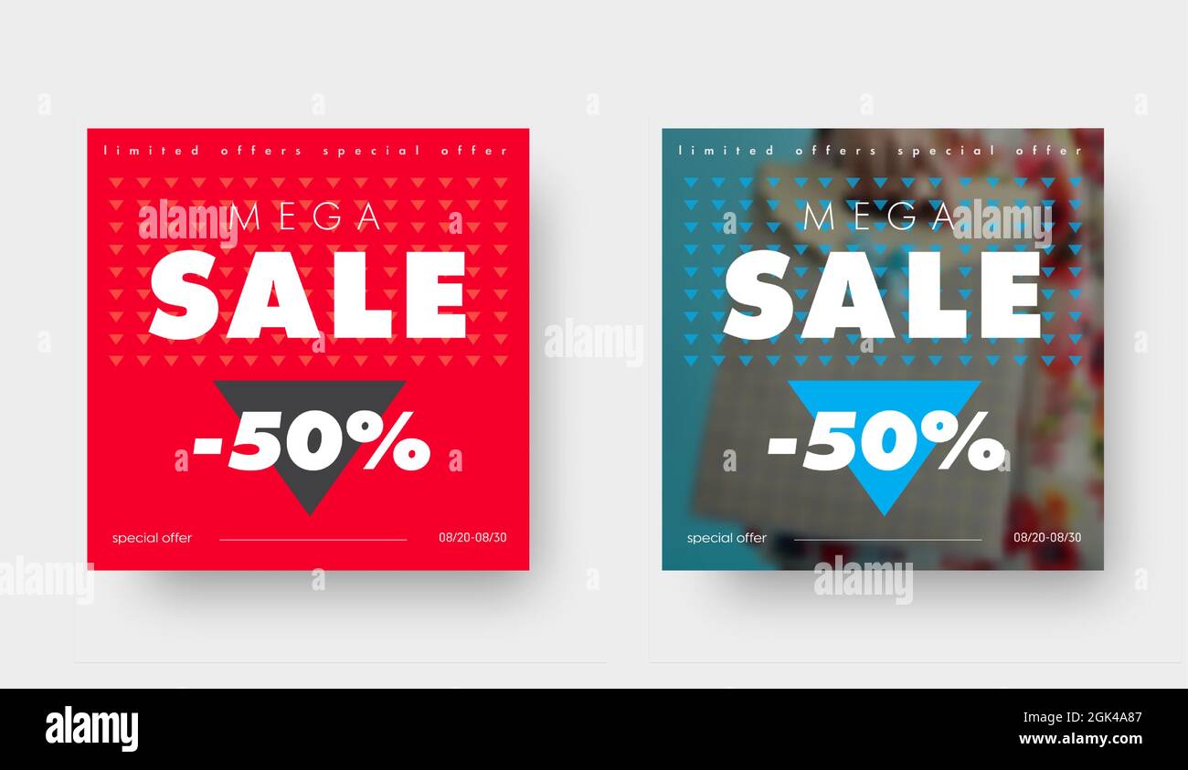 Templates social media elements Stock Vector Images - Alamy