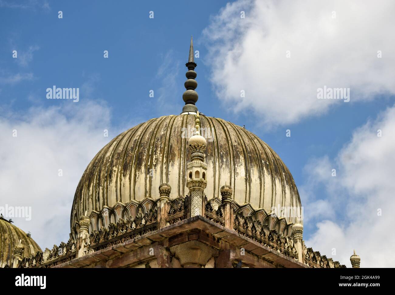 Antique Islamic Architectural Art Pointed Arches Seven Tombs Dome and ...