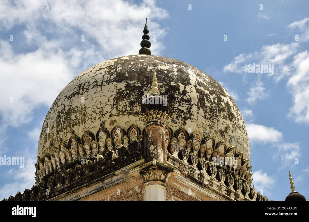 Antique Islamic Architectural Art Pointed Arches Seven Tombs Dome and ...