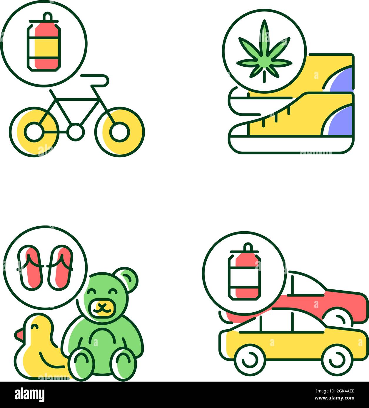 Recycling shoes Stock Vector Images - Alamy