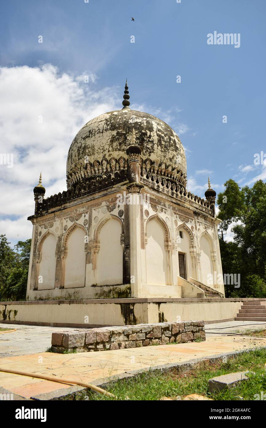 Antique Islamic Architectural Art Pointed Arches Seven Tombs Dome and ...