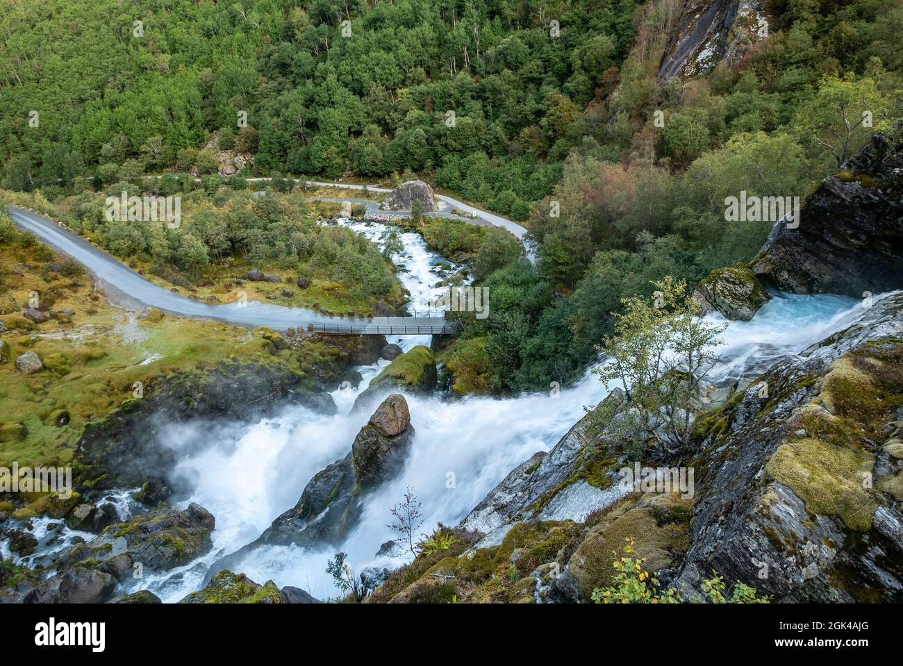 Briskdal glacier at Jostedal glacier national park, Norway, Europe ...