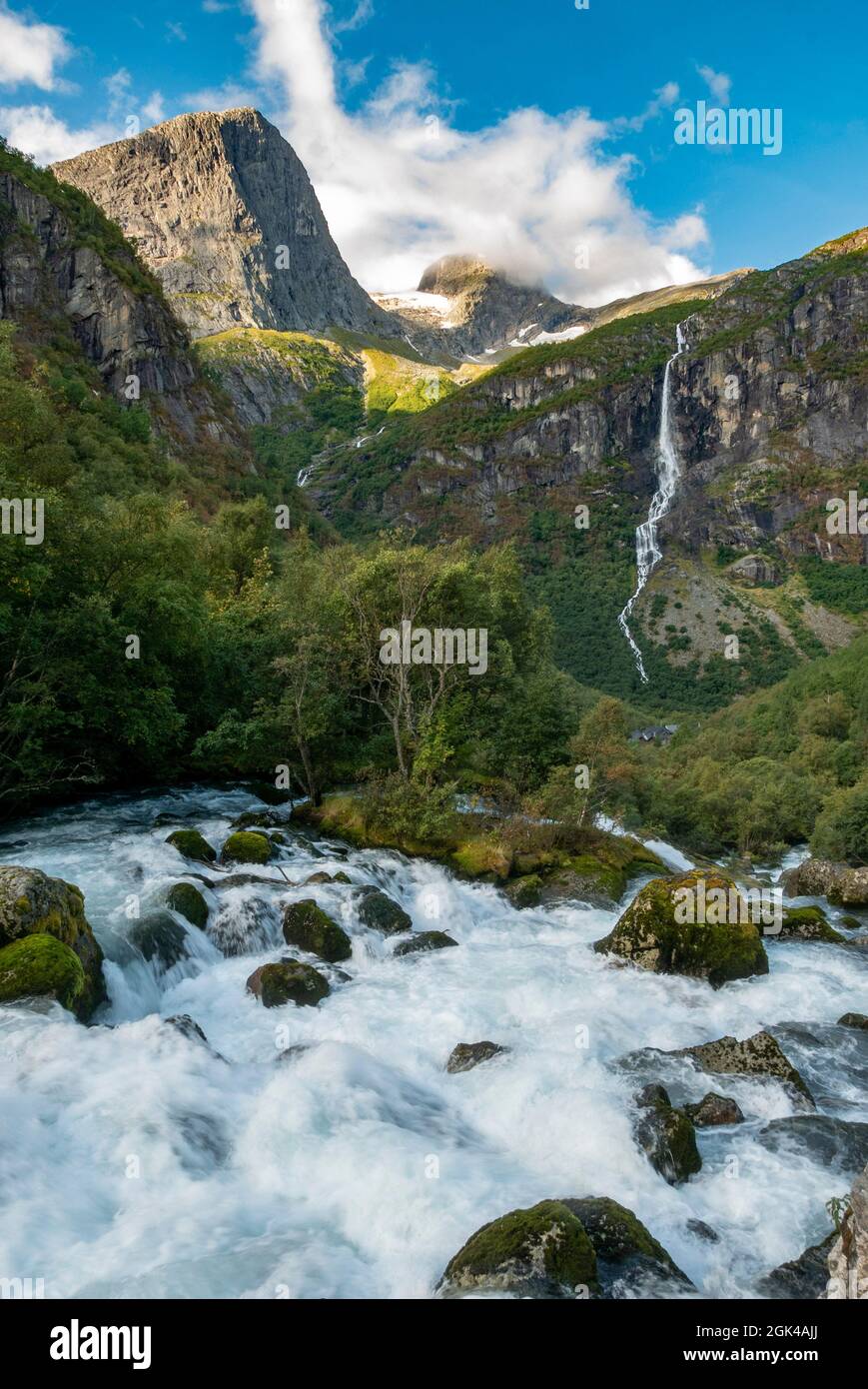 Briskdal glacier at Jostedal glacier national park, Norway, Europe ...