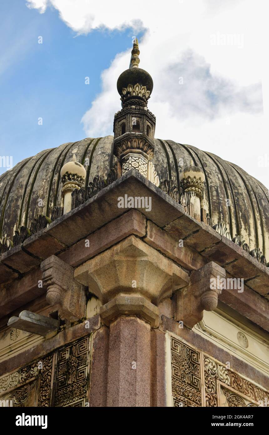 Antique Islamic Architectural Art Pointed Arches Seven Tombs Dome and ...