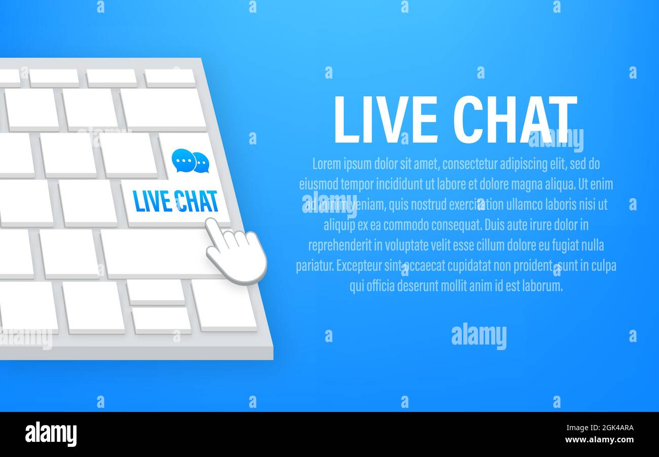 Blank chat button on keyboard hi-res stock photography and images - Alamy