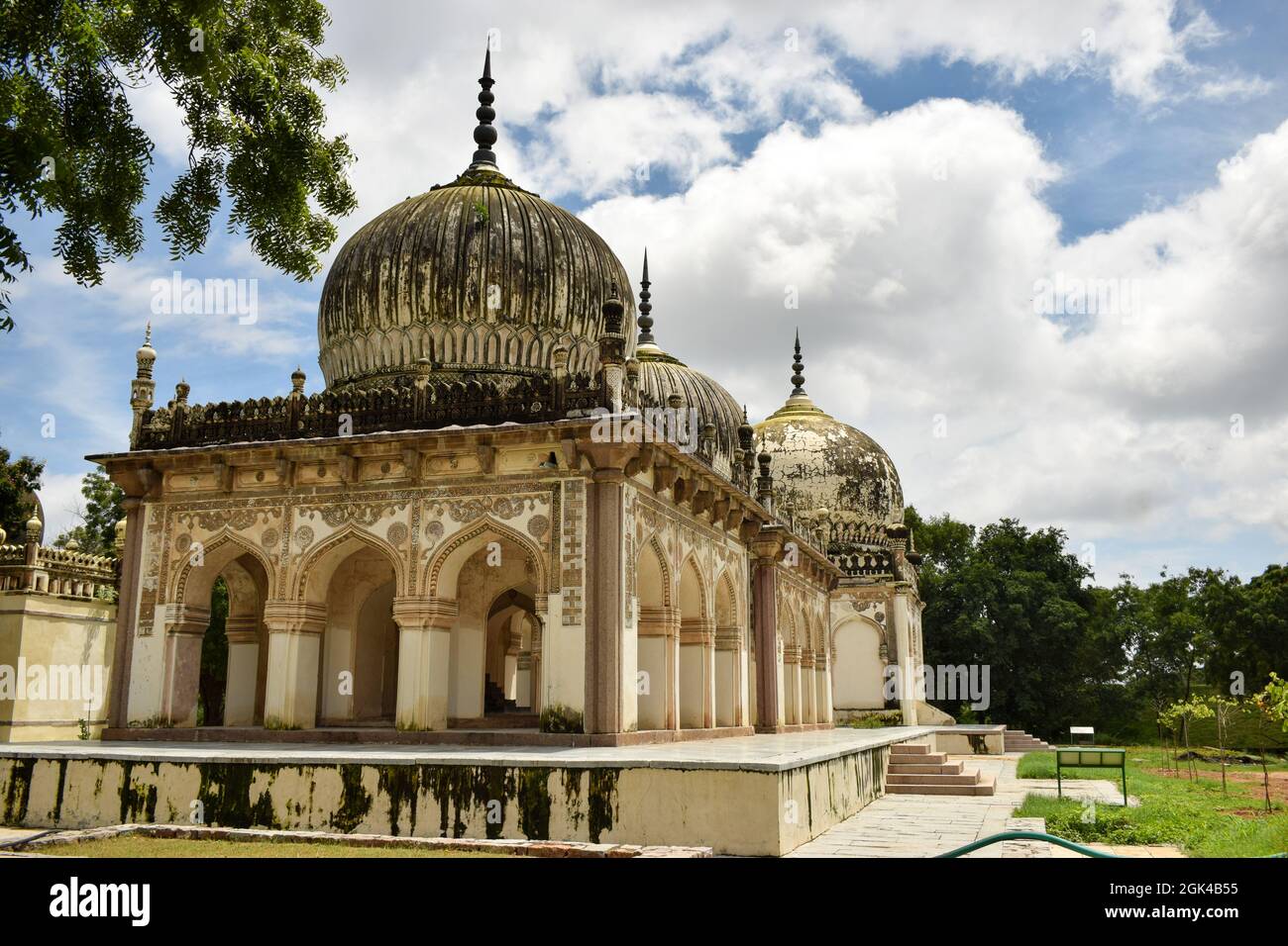 Antique Islamic Architectural Art Pointed Arches Seven Tombs Dome and ...