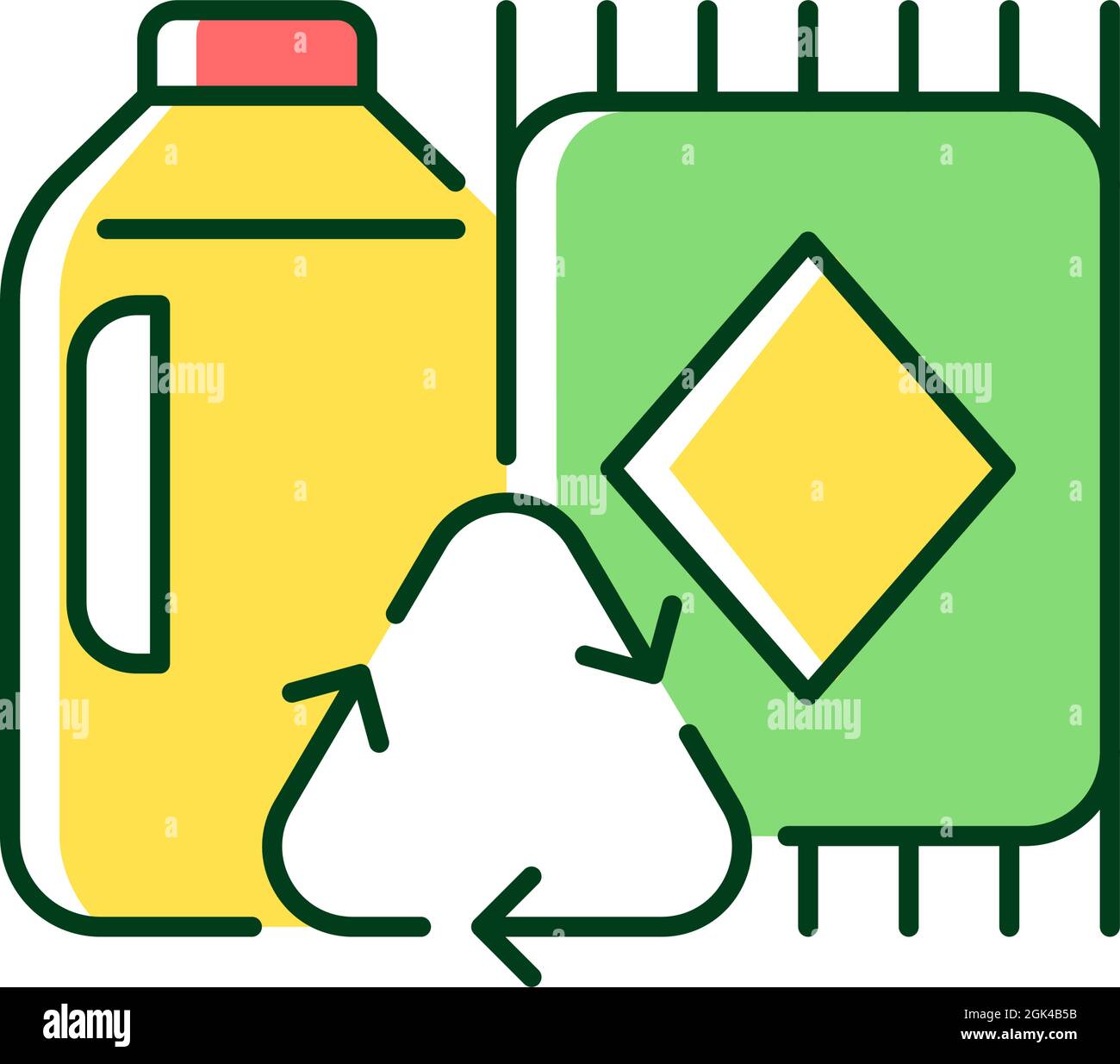 Rugs from recycled materials RGB color icon Stock Vector Image & Art ...