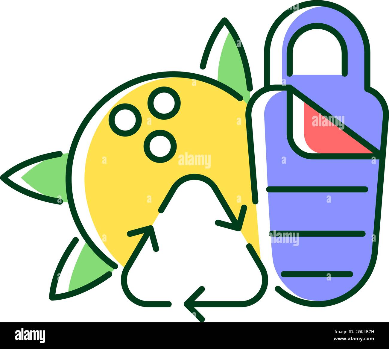 Coconut product waste Stock Vector Images - Alamy