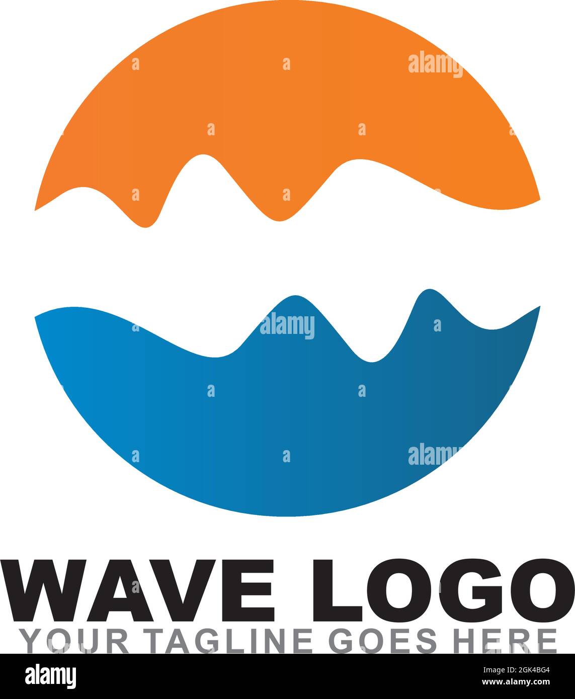 Wave icon logo design inspiration vector template Stock Vector Image ...