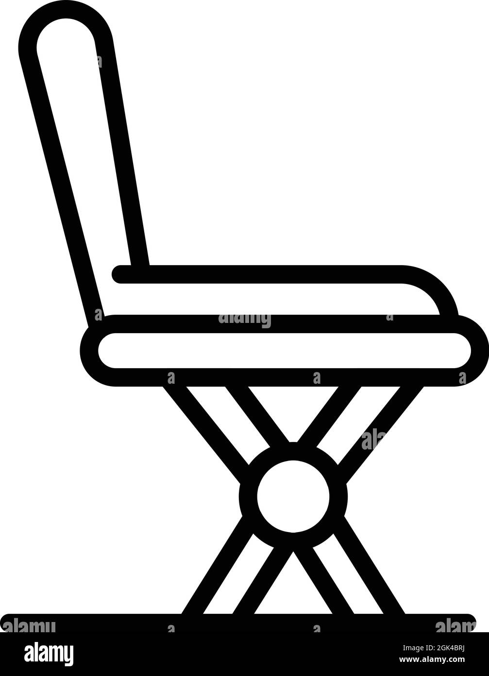 Garden chair icon outline vector. Furniture cafe. Outdoor chair Stock ...