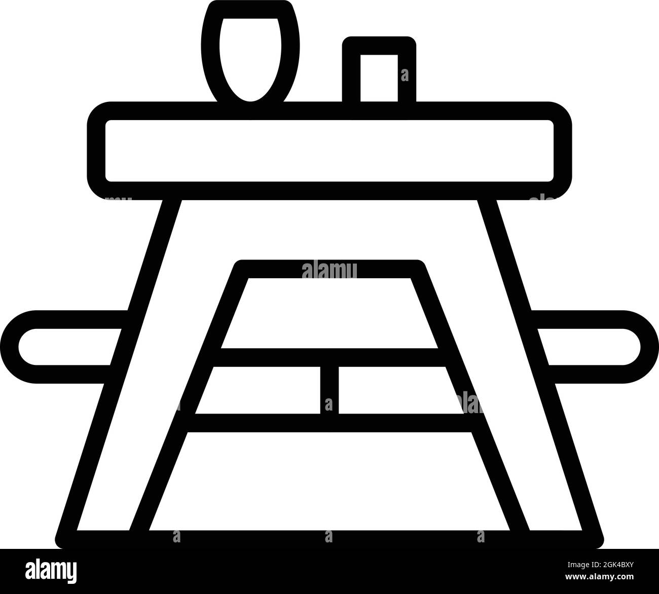 Empty patio table Black and White Stock Photos & Images - Alamy