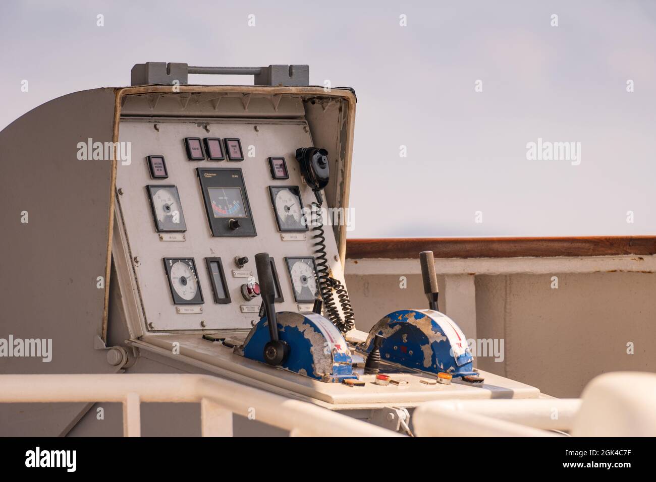 Control panel of a ferry Stock Photo - Alamy