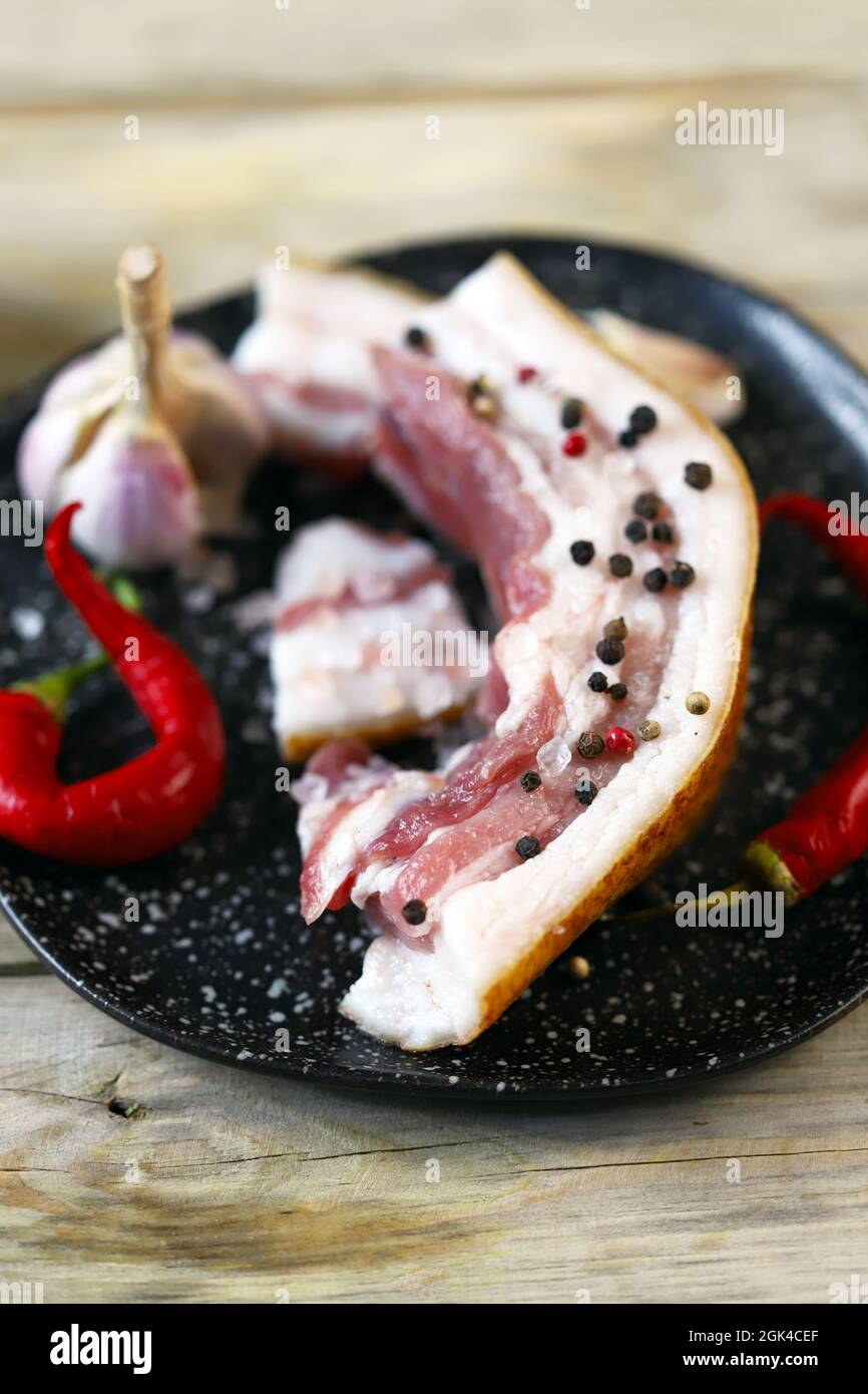 Salted meat hi-res stock photography and images - Alamy