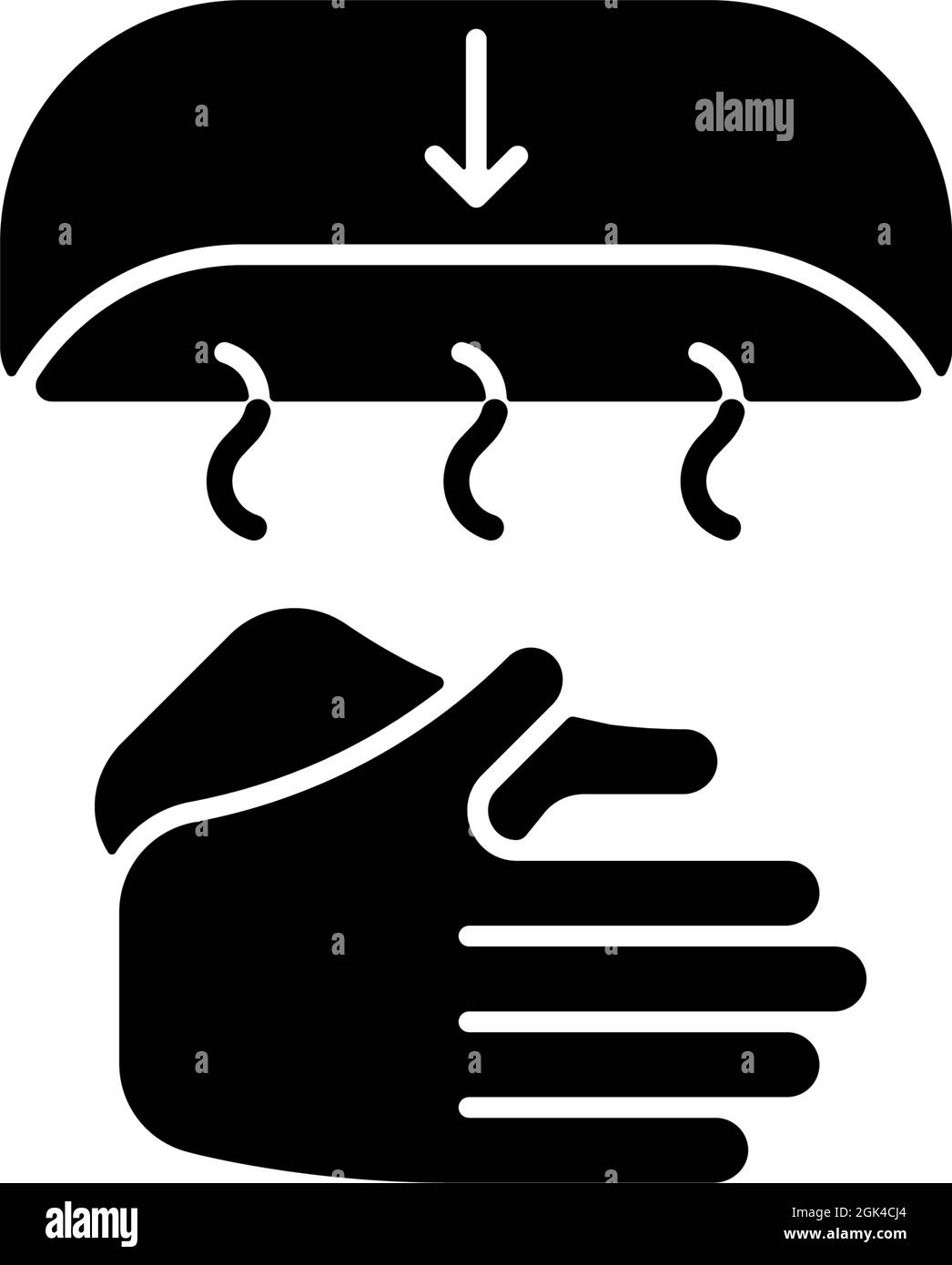 Air dry hands black glyph icon Stock Vector Image & Art - Alamy