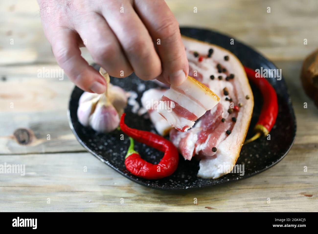 Salted meat hi-res stock photography and images - Alamy