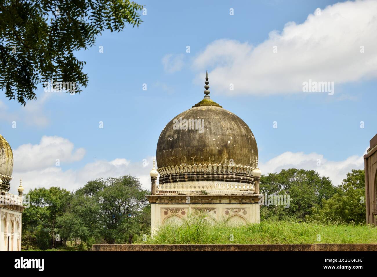 Antique Islamic Architectural Art Pointed Arches Seven Tombs Dome and ...