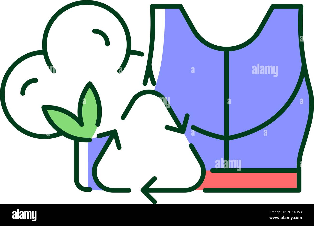 Sustainable activewear RGB color icon Stock Vector Image & Art - Alamy