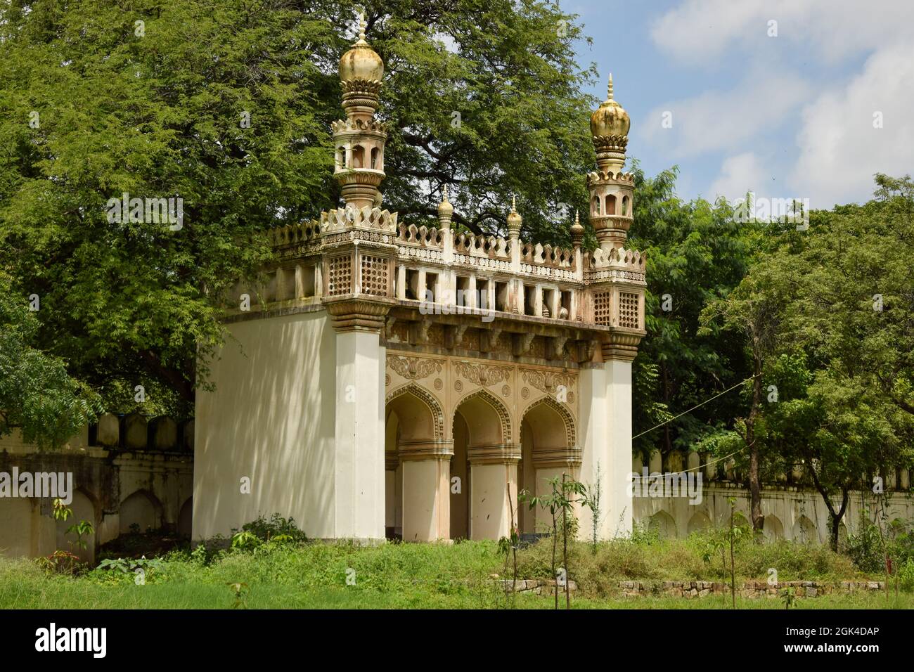 Antique Islamic Architectural Art Pointed Arches Seven Tombs Dome and ...