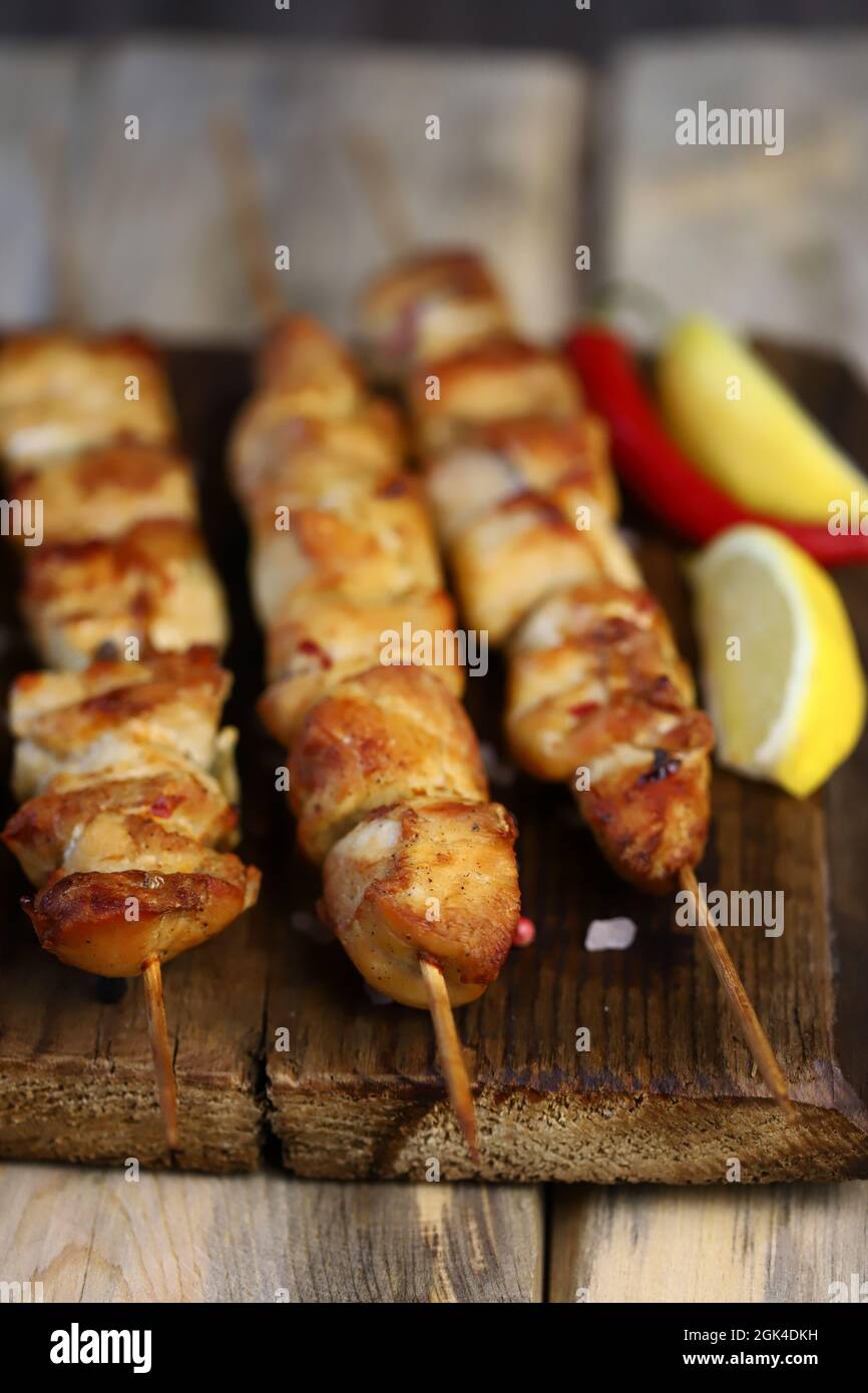Chicken shashlik hi-res stock photography and images - Alamy