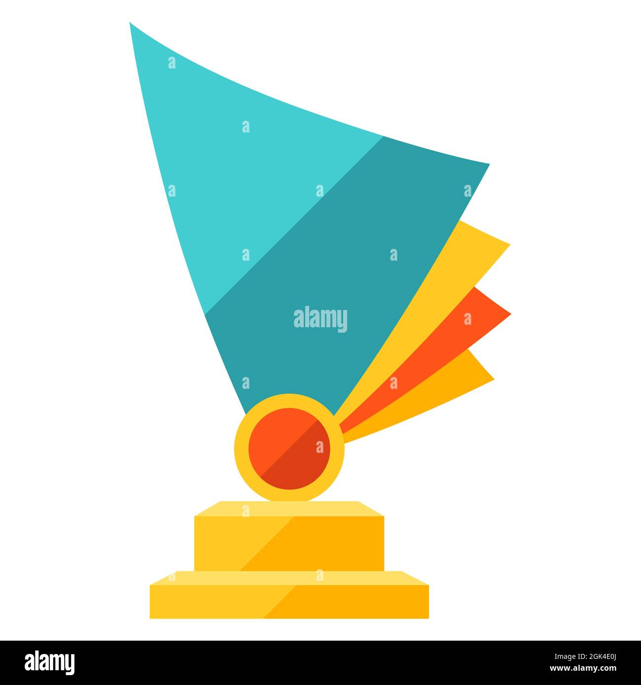 Illustration of gold prize. Award for sports or corporate competitions ...