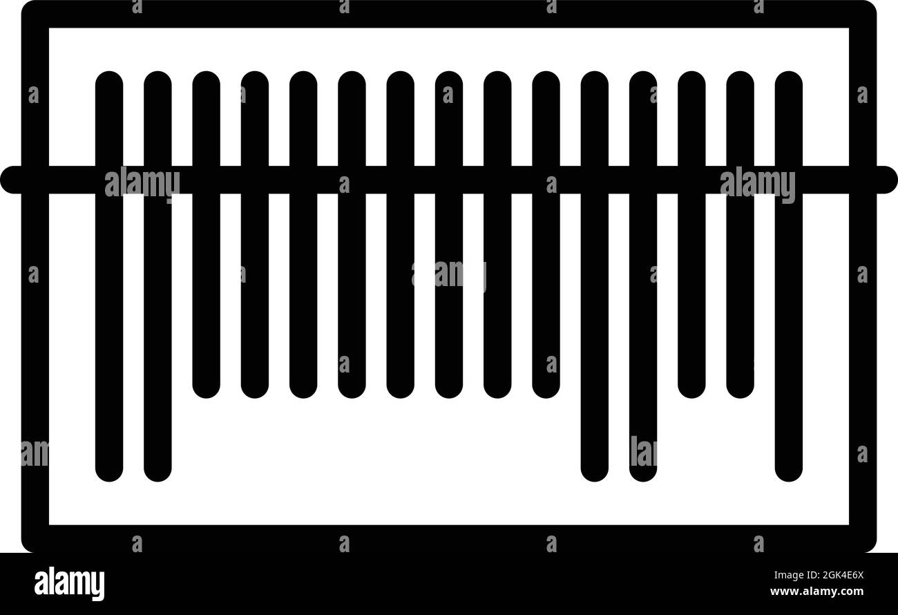 Barcode reader icon outline vector. Code scanner. Qr ticket Stock ...