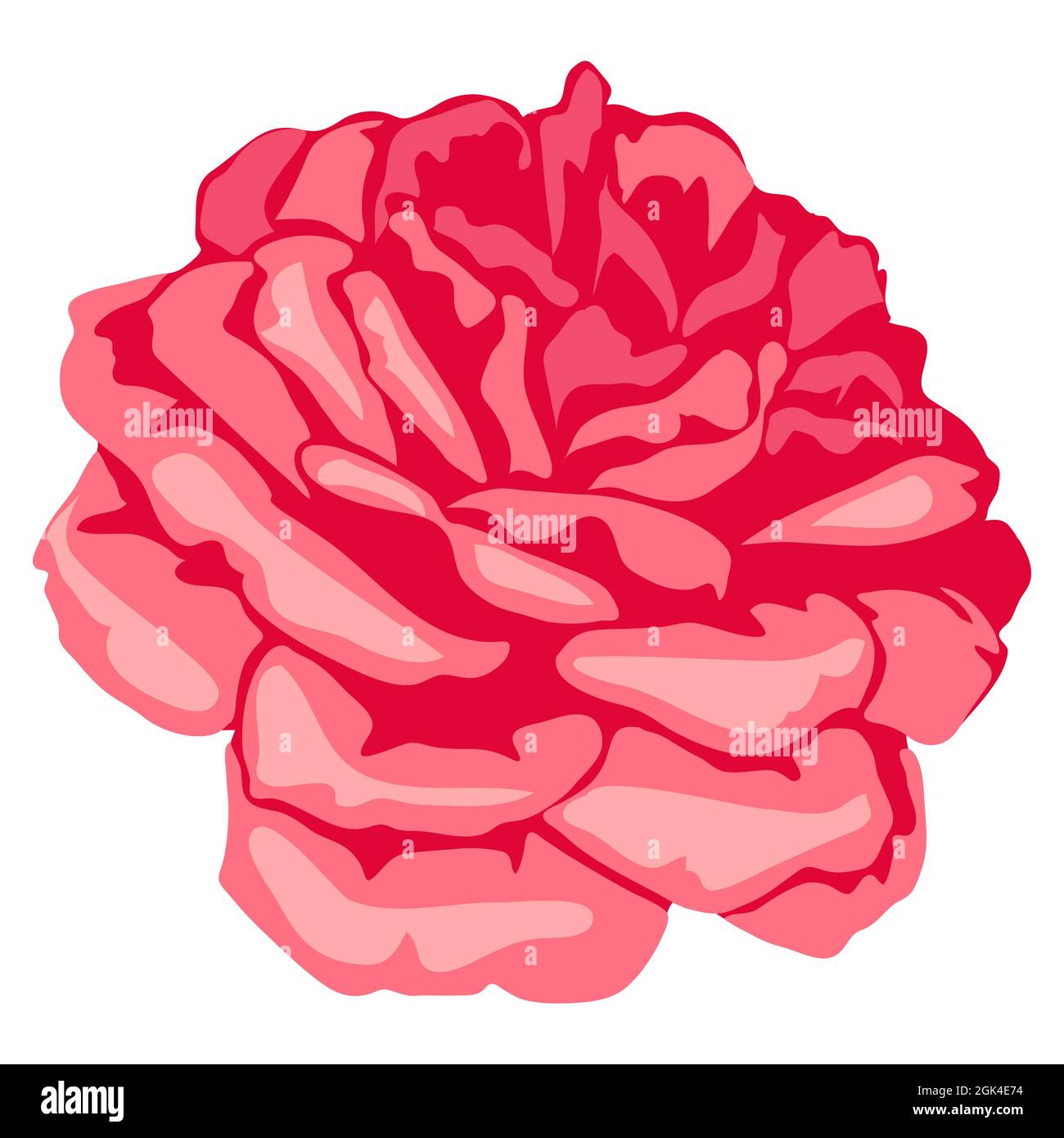 Illustration of beautiful realistic rose. Bud for design and decoration ...