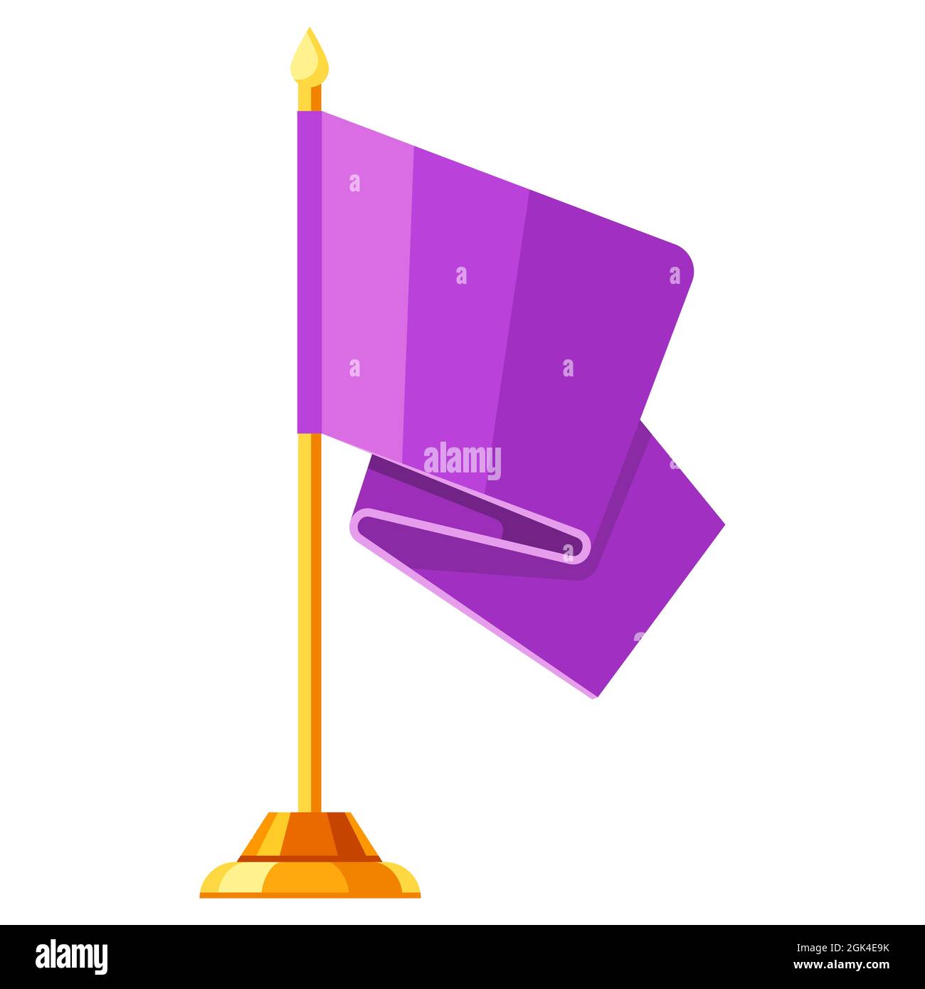 Illustration of flag. Award for sports or corporate competitions Stock ...