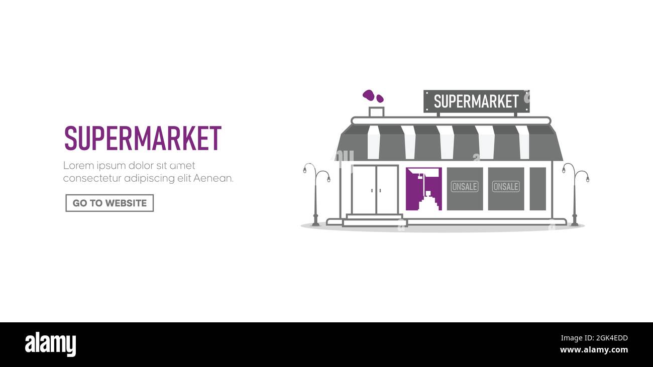 Supermarket Outline Vector High Resolution Stock Photography and Images ...