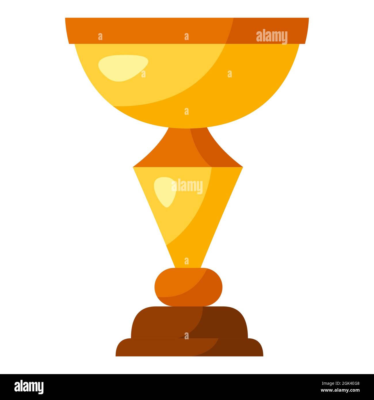 Illustration of gold cup. Award for sports or corporate competitions ...