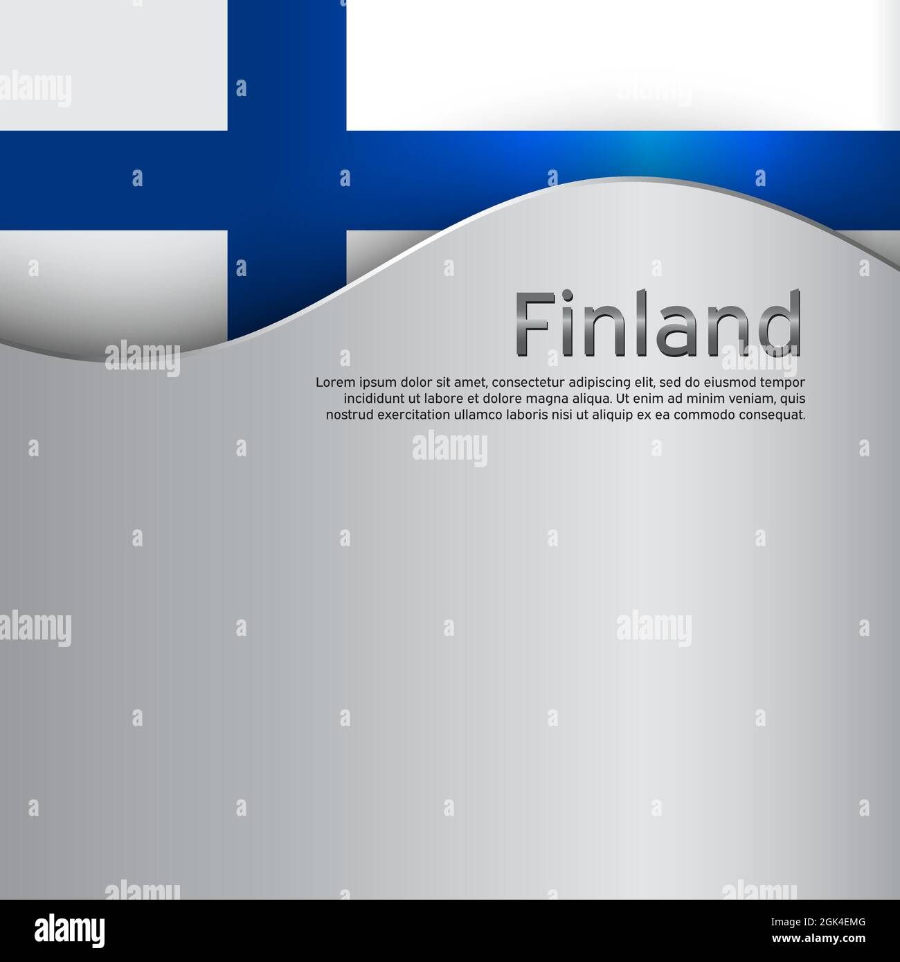 Finland flag background. Finland flag on metal background. National ...