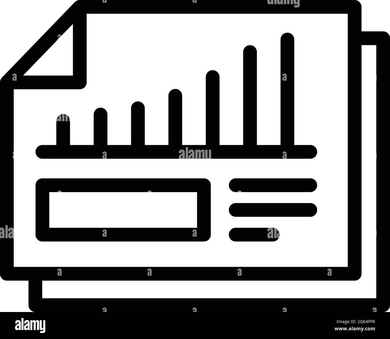 Business files icon outline vector. File document. Computer folder ...