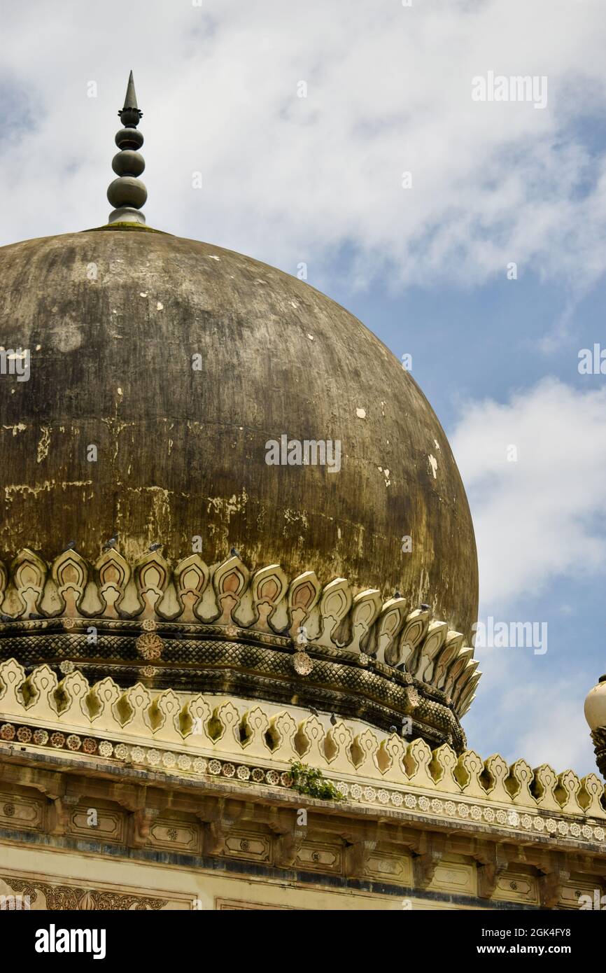 Antique Islamic Architectural Art Pointed Arches Seven Tombs Dome and ...