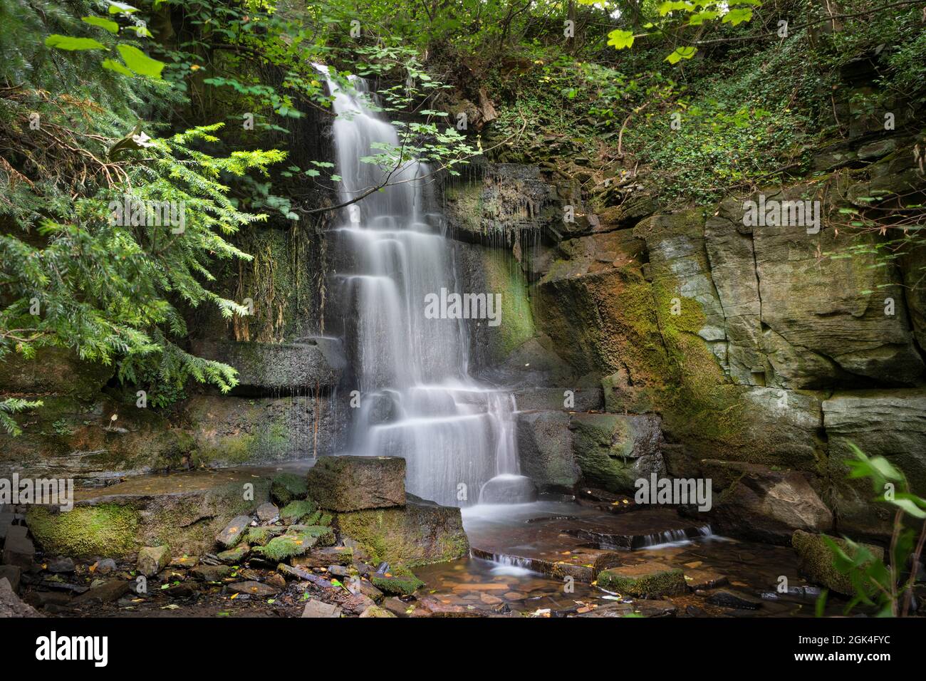 Harmby Falls, Leyburn in Wensleydale, Yorkshire Stock Photo - Alamy