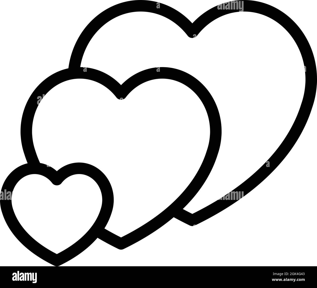 Heart grow icon outline vector. Love care. Organic heart Stock Vector ...