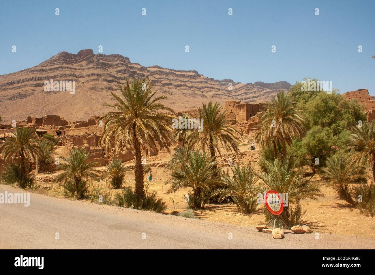 Village of Asni in the foothills of the Atlas mountains in Morocco ...