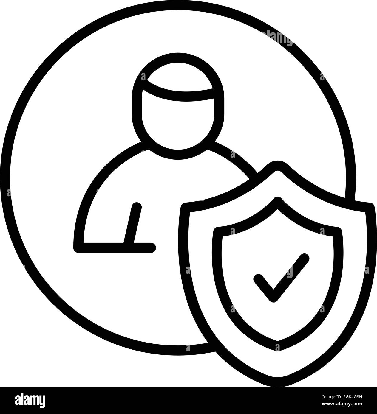 Gdpr icon vector Black and White Stock Photos & Images - Alamy
