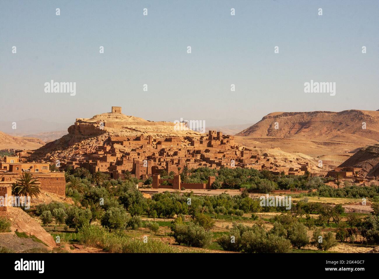 Village of Asni in the foothills of the Atlas mountains in Morocco ...