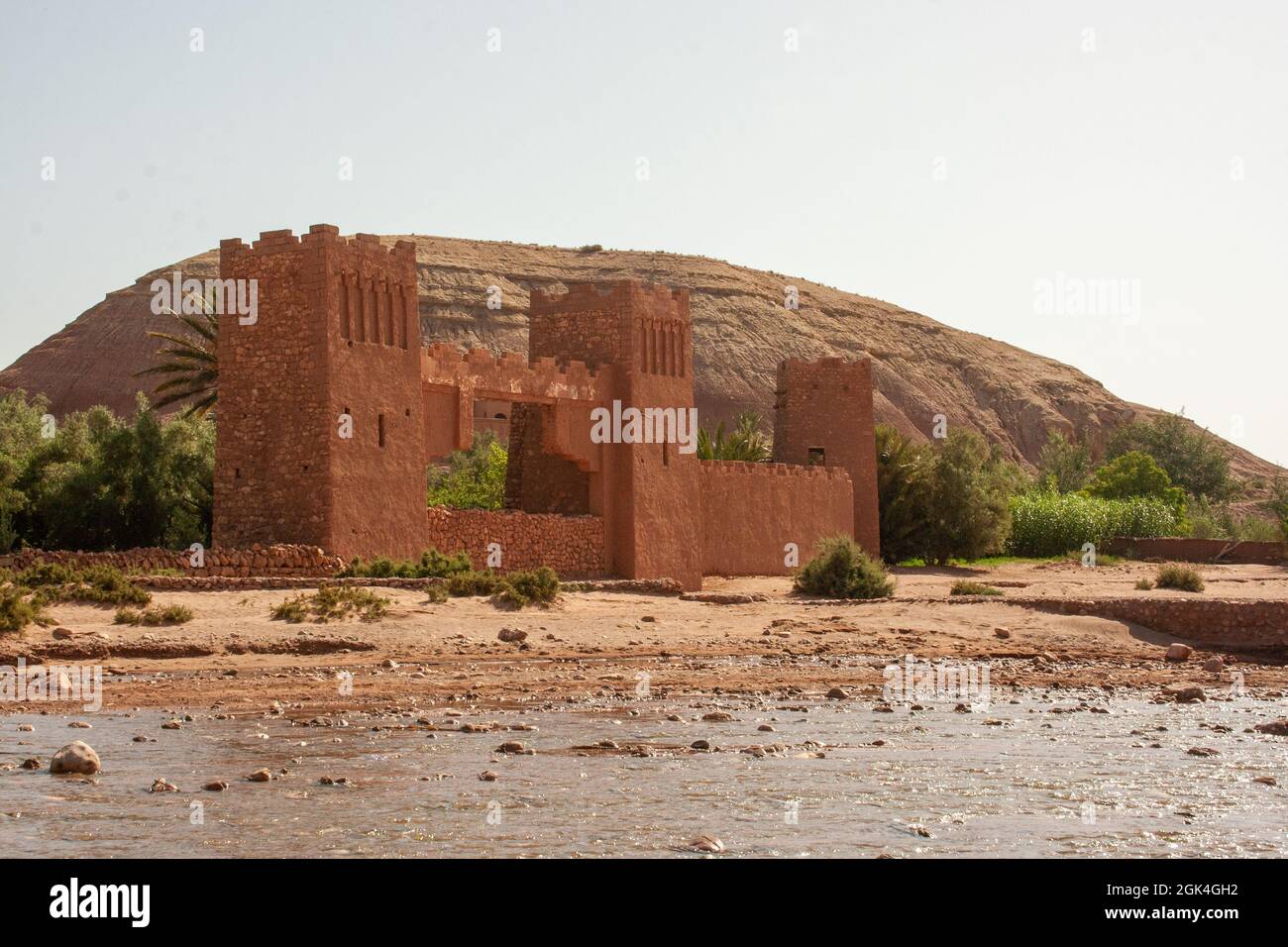 Village of Asni in the foothills of the Atlas mountains in Morocco ...