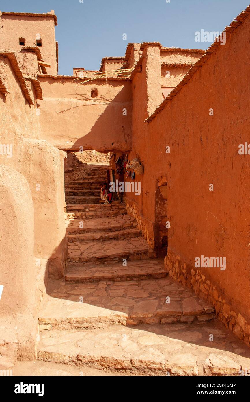 Village of Asni in the foothills of the Atlas mountains in Morocco ...