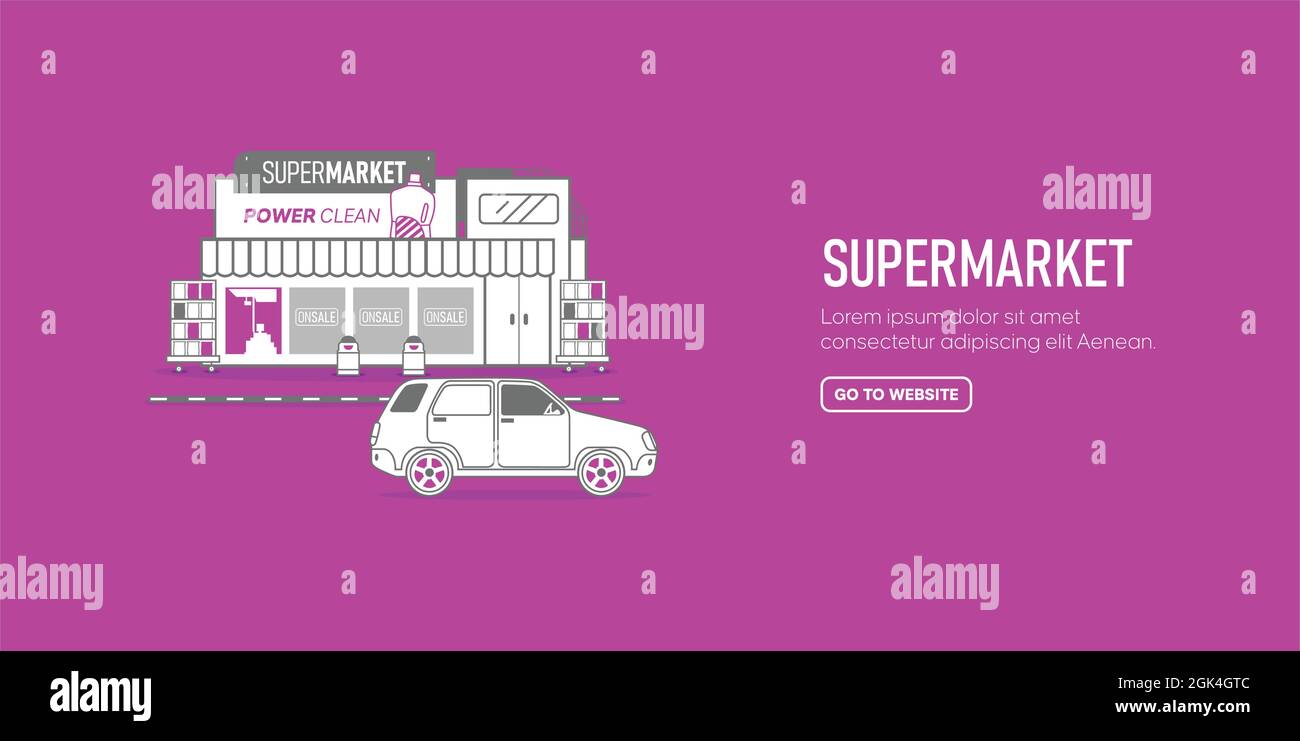 Supermarket Outline Vector High Resolution Stock Photography and Images ...